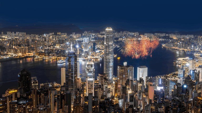 Hong Kong Lights Up National Day with Epic Drone & Fireworks Show ...