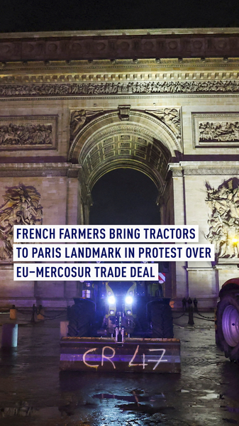 French Farmers Drive Tractors Into Paris to Protest EU-Mercosur Deal ...